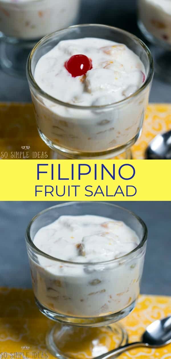 Filipino Fruit Salad Recipe with Cream Cheese - So Simple Ideas
