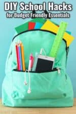 DIY School Hacks for Budget Friendly Essentials - So Simple Ideas