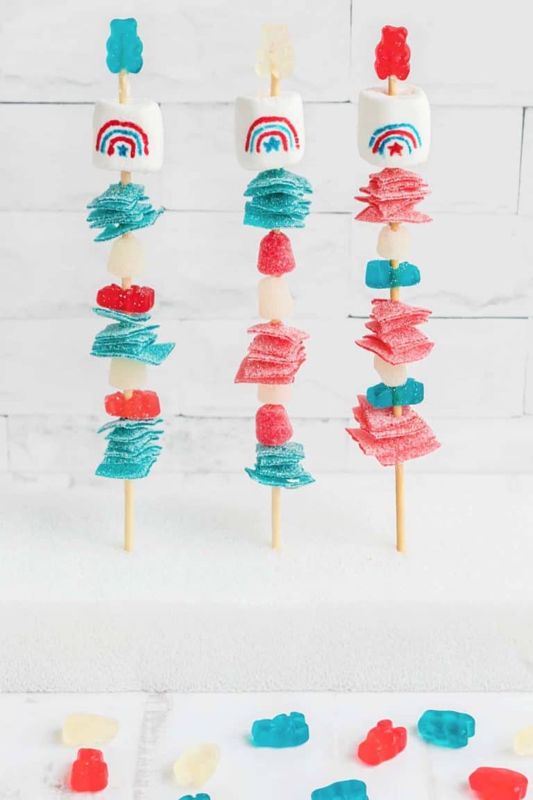How To Make Gummy Candy Kabobs Skewers - So Simple Ideas