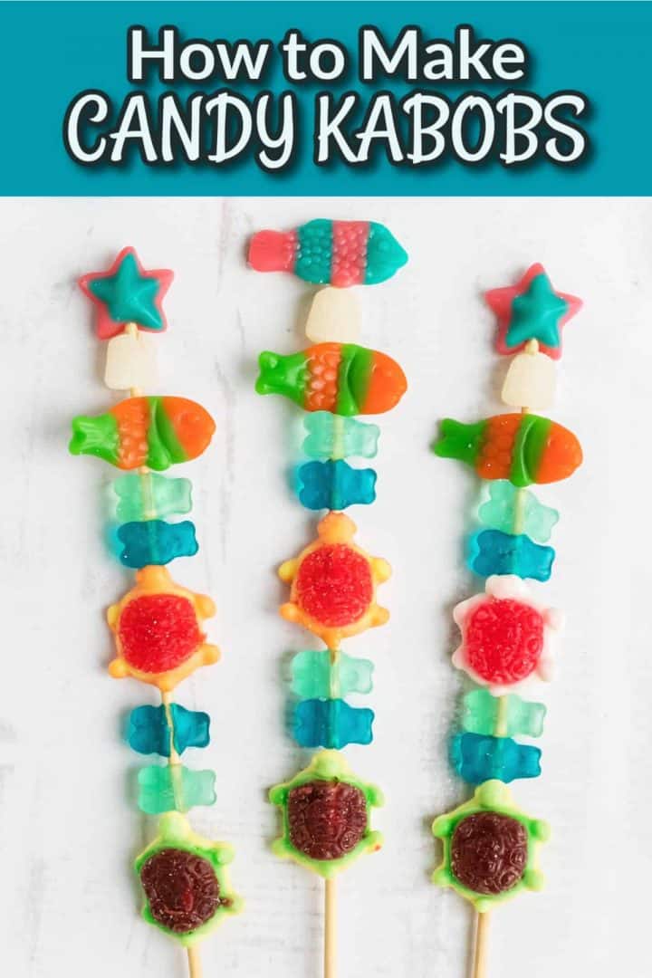 How To Make Gummy Candy Kabobs Skewers - So Simple Ideas